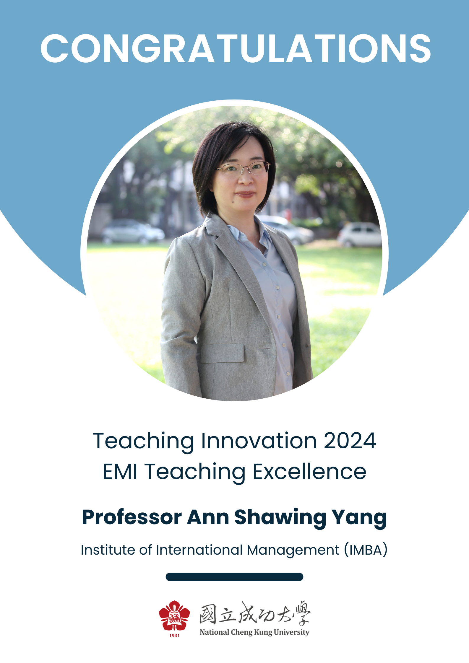 【Congratulation】 EMI Teaching Excellence-Institute of international ...