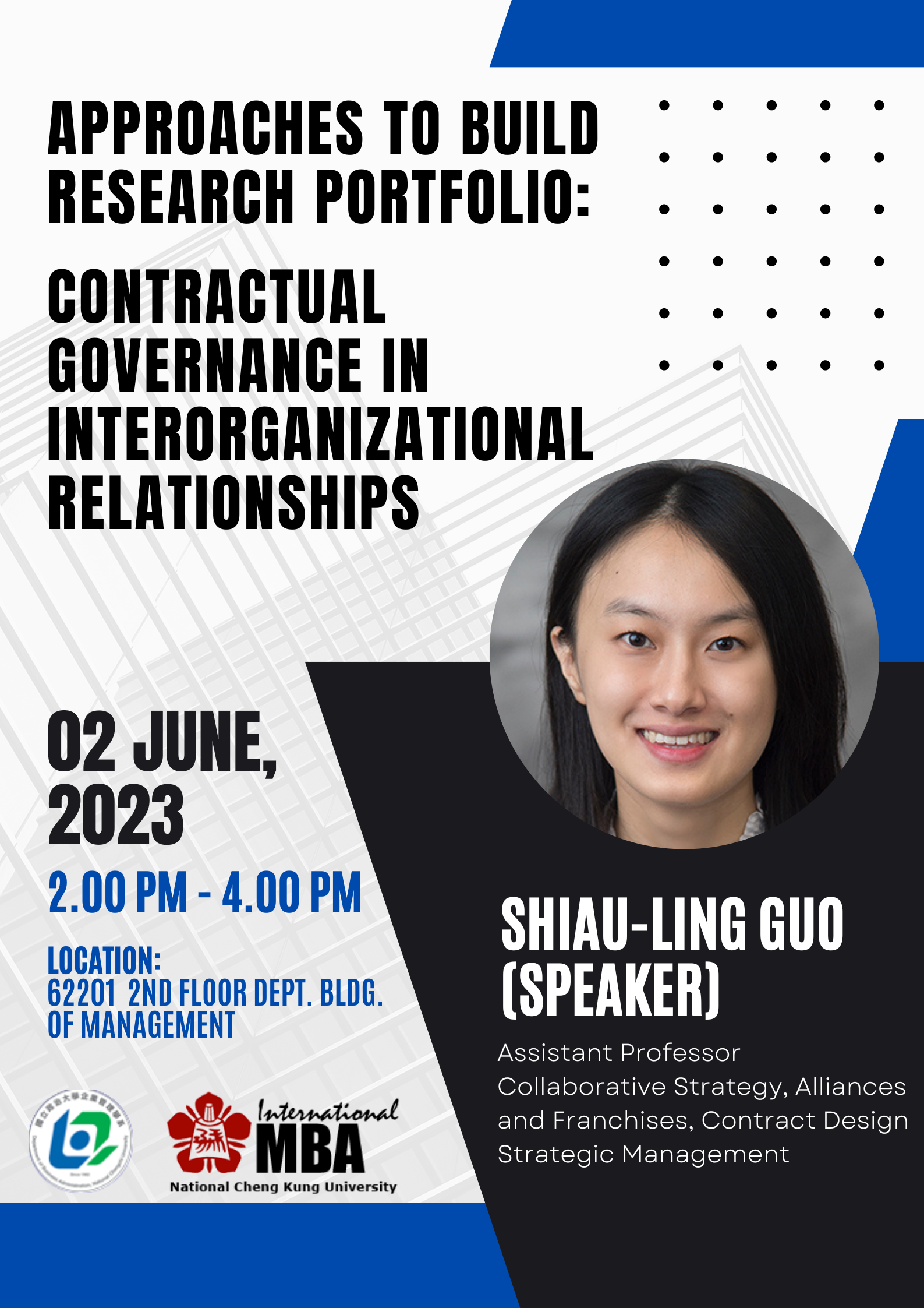 【演講】Approaches to Build Research Portfolio: Contractual Governance in ...